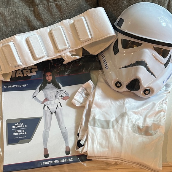 Star Wars | Other | Star Wars White Stormtrooper Outfit With Helmet ...